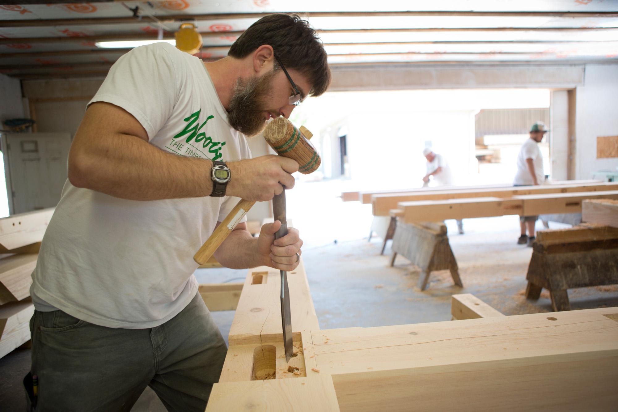 Our Timber Frame CNC - Woodhouse The Timber Frame Company