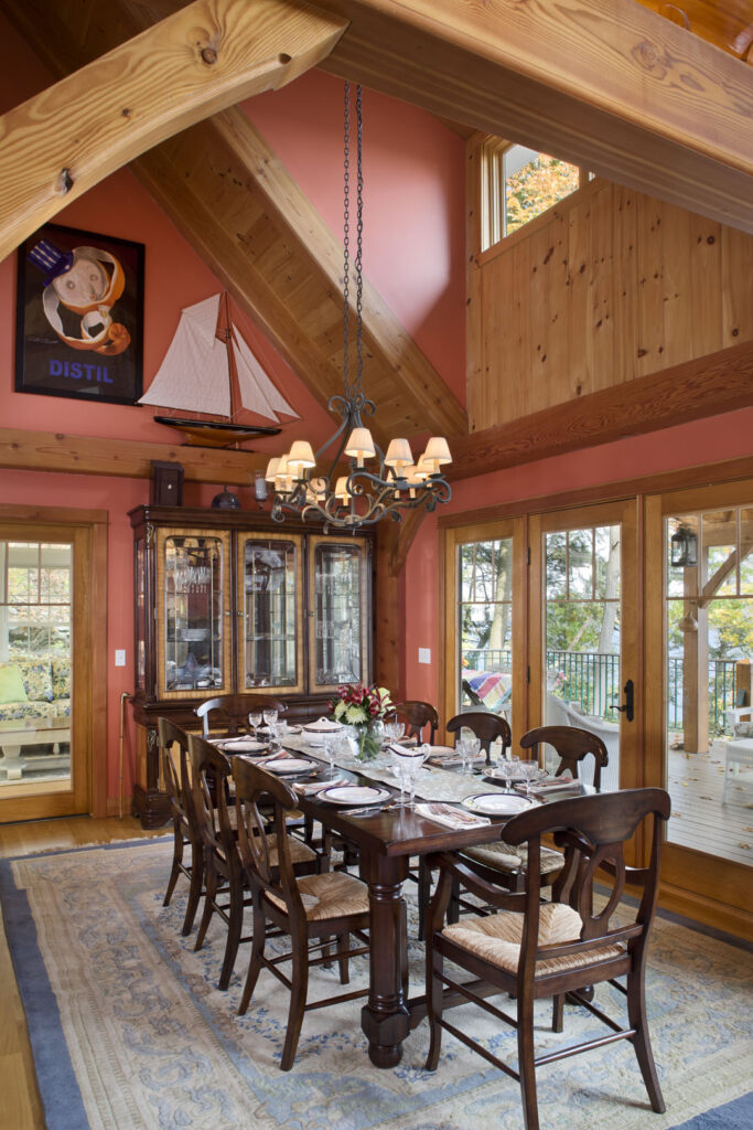 Custom Douglas Fir Timber Frame Home – Finger Lakes NY - Woodhouse The ...