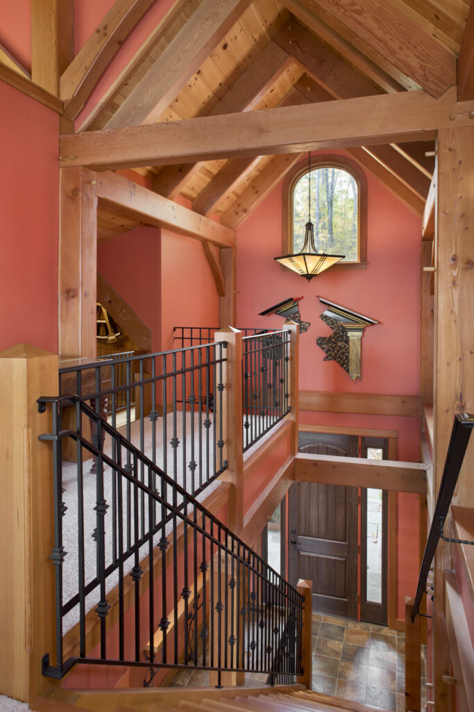 Custom Douglas Fir Timber Frame Home – Finger Lakes NY - Woodhouse The ...