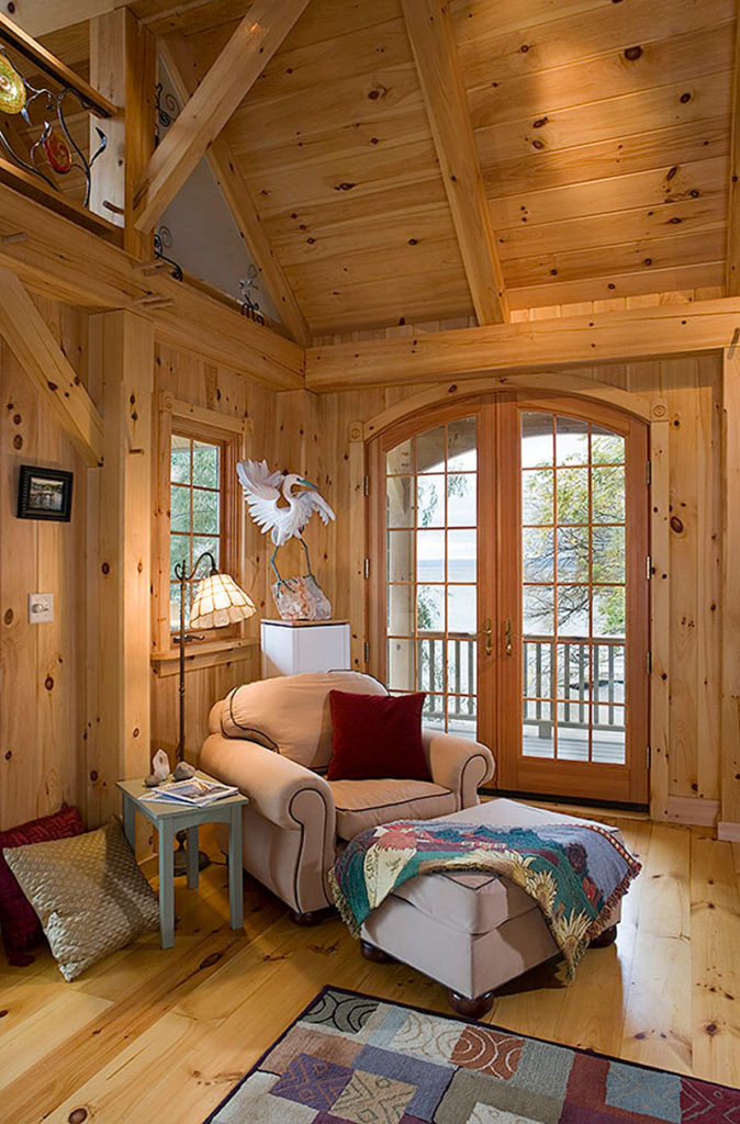 Custom Eastern White Pine Timber Frame – Interlaken NY - Woodhouse The ...