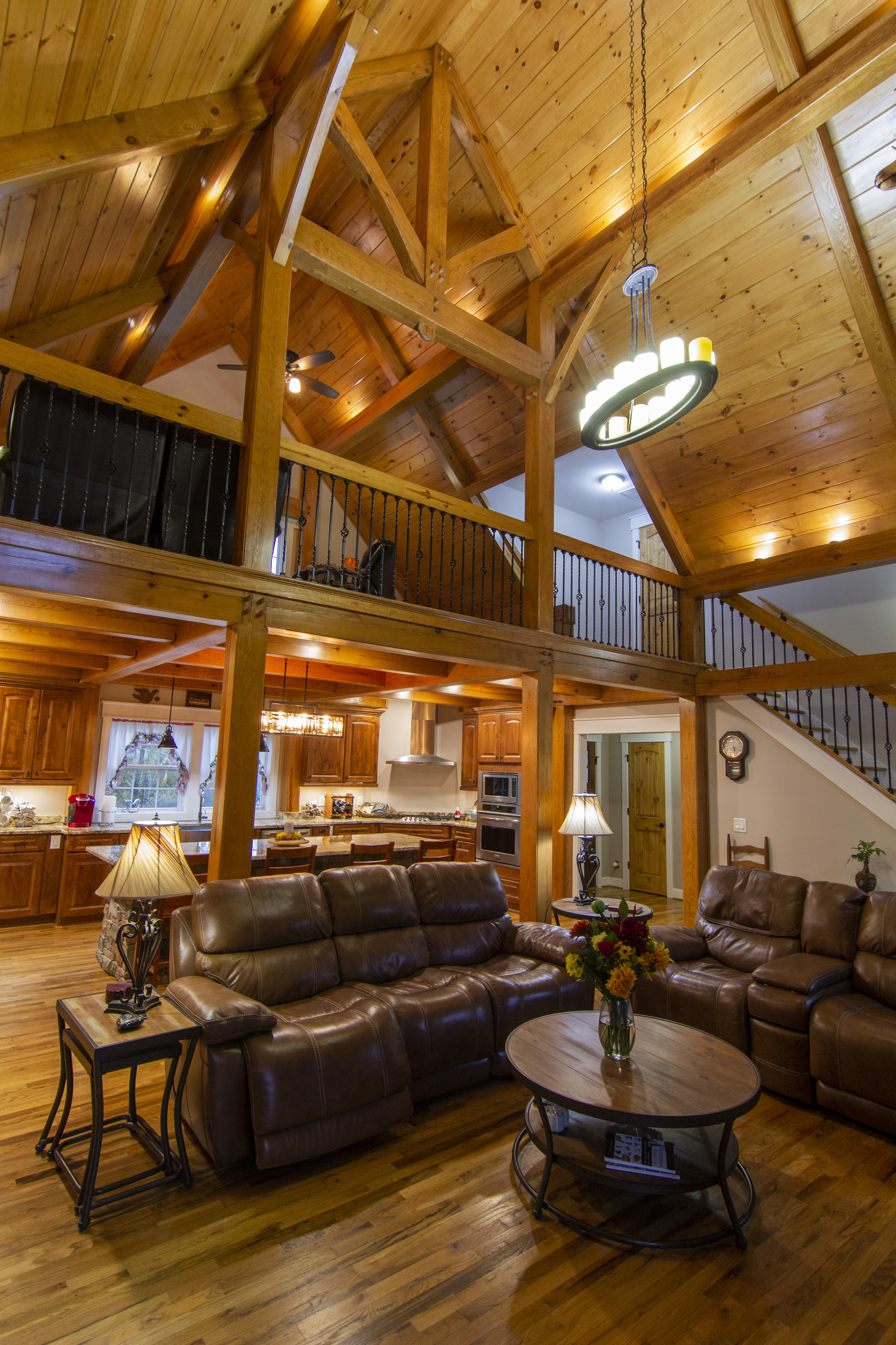 Southern Yellow Pine Timber Frame Home - Carrollton, GA - Woodhouse The ...