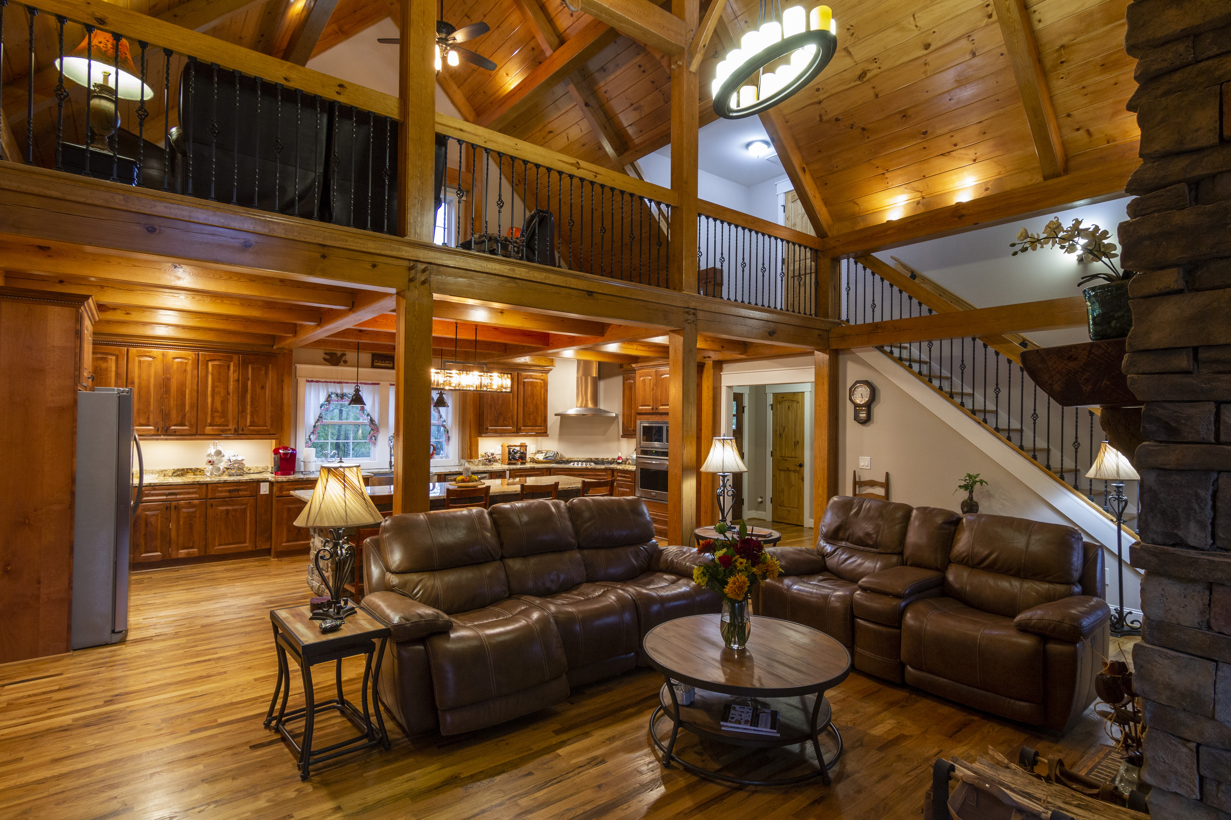 Southern Yellow Pine Timber Frame Home - Carrollton, GA - Woodhouse The ...