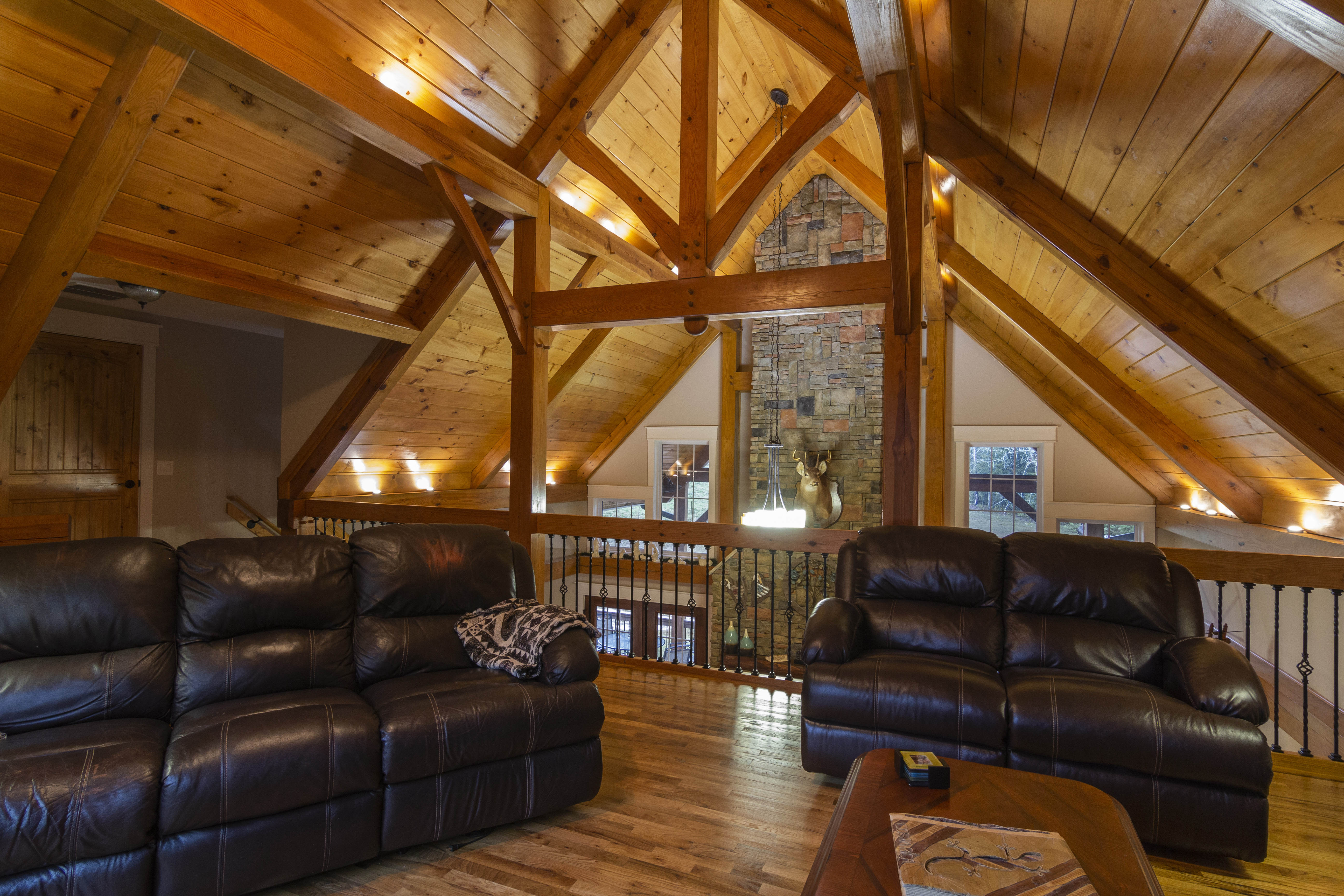 Southern Yellow Pine Timber Frame Home - Carrollton, GA - Woodhouse The ...