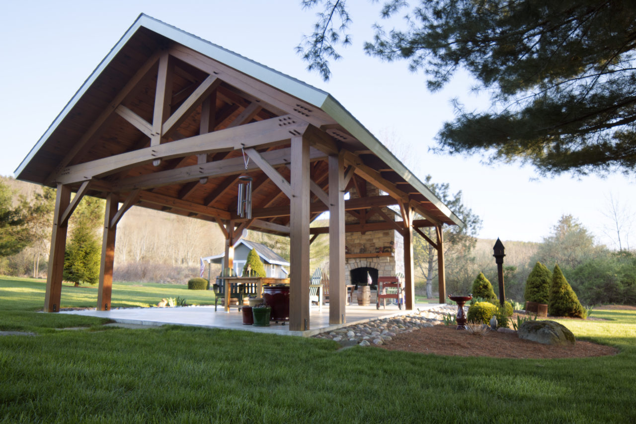 Timber Framed Outdoor Structures - Woodhouse The Timber Frame Company
