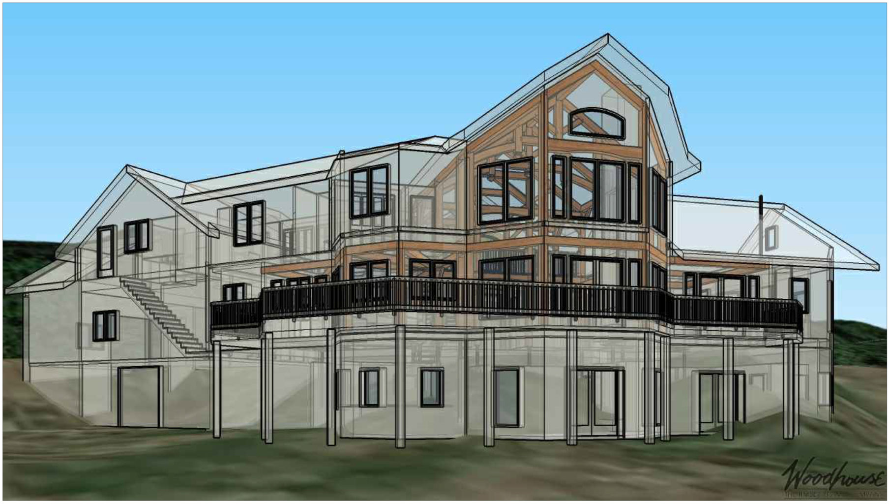 Lakeside Living Timber Frame - Woodhouse The Timber Frame Company