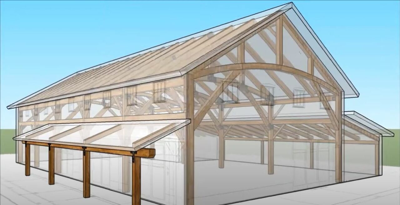 Timber Frame Car Barns - Woodhouse The Timber Frame Company
