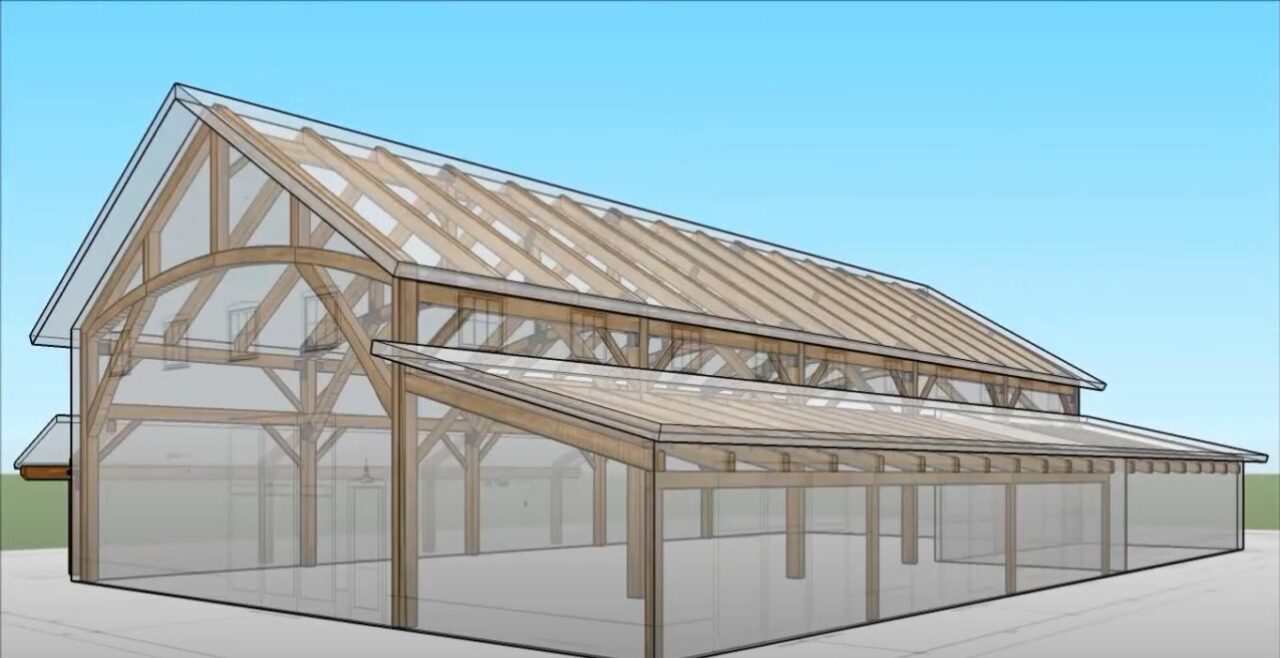 Timber Frame Car Barns - Woodhouse The Timber Frame Company