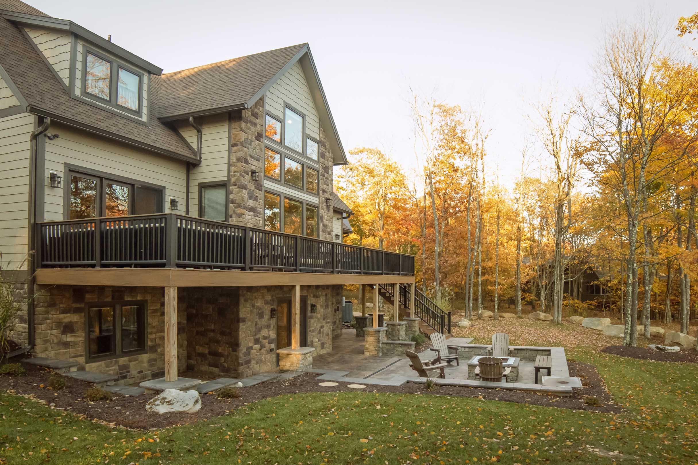 Timber Frame Mountain Home in Deep Creek, MD - Woodhouse The Timber ...