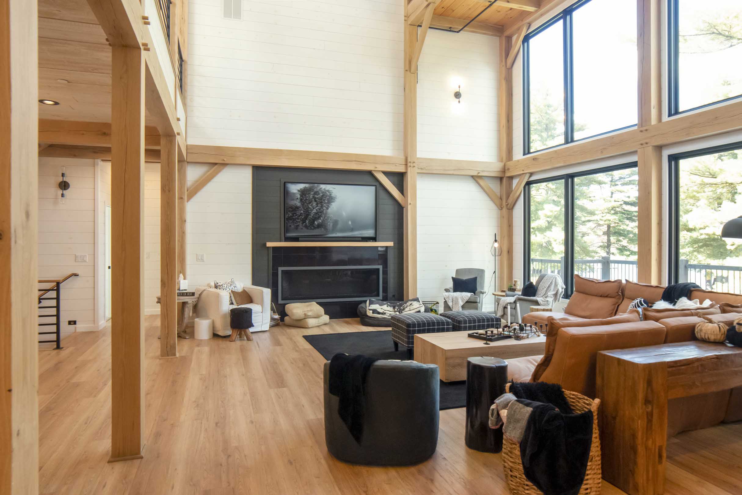 Custom Timber Frame Home on Deep Creek, MD - Woodhouse The Timber Frame ...