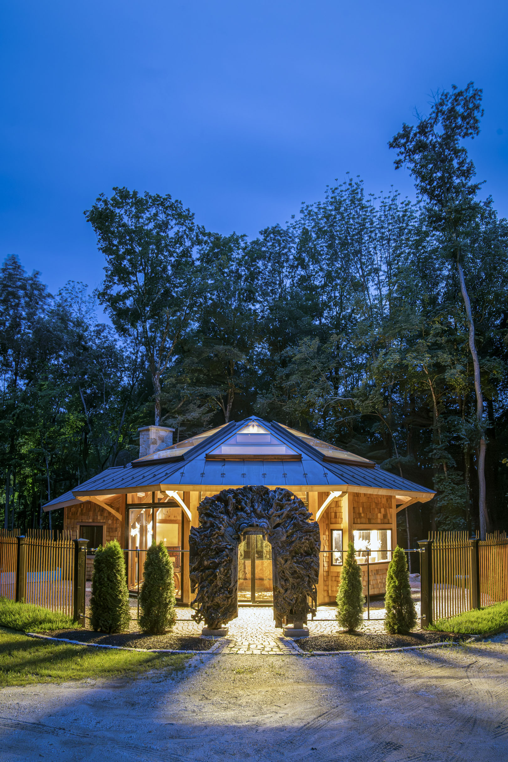 Timber Frame Sanctuary in The Berkshires, MA - Woodhouse The Timber ...