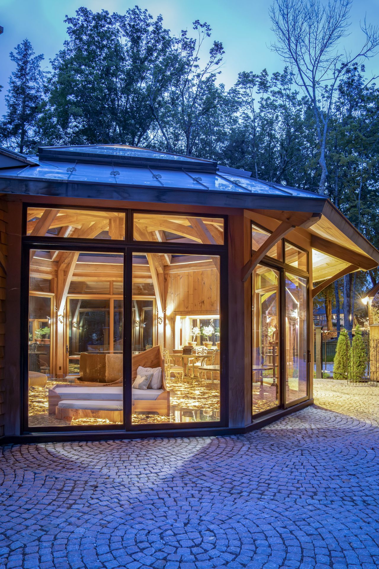 Timber Frame Sanctuary in The Berkshires, MA - Woodhouse The Timber ...