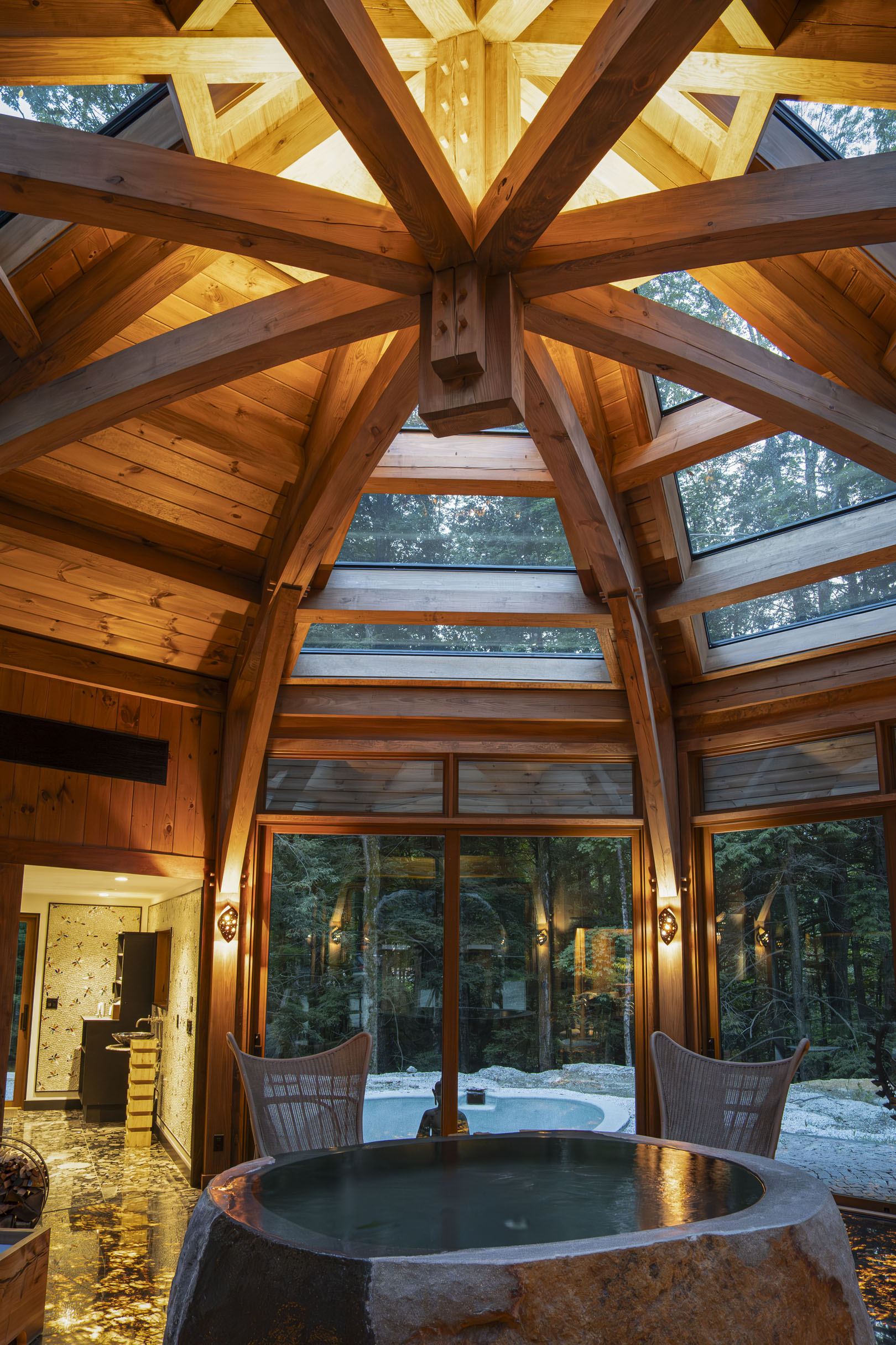 Timber Frame Sanctuary in The Berkshires, MA - Woodhouse The Timber ...