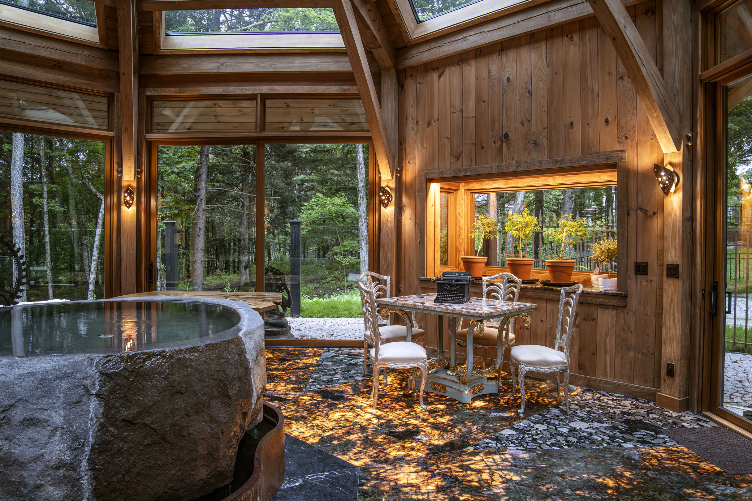 Timber Frame Sanctuary in The Berkshires, MA - Woodhouse The Timber ...
