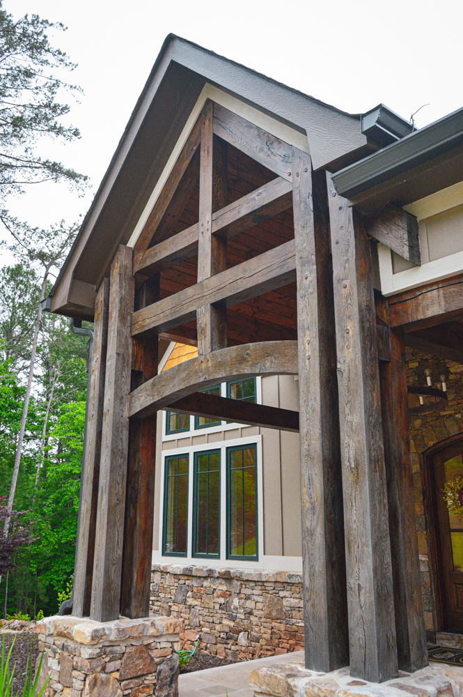 Timber Frame Lake Home in Wedowee, AL - Woodhouse The Timber Frame Company