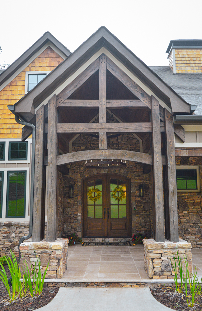 Timber Frame Lake Home in Wedowee, AL - Woodhouse The Timber Frame Company