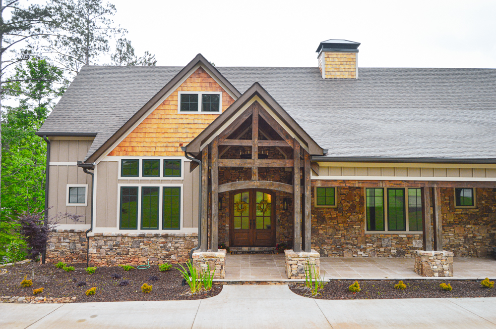 Timber Frame Lake Home in Wedowee, AL - Woodhouse The Timber Frame Company