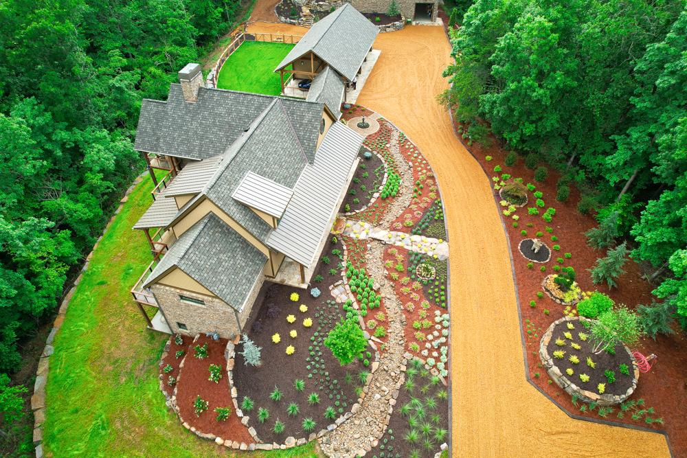 Timber Frame Mountain Retreat in Rome, GA - Woodhouse The Timber Frame ...