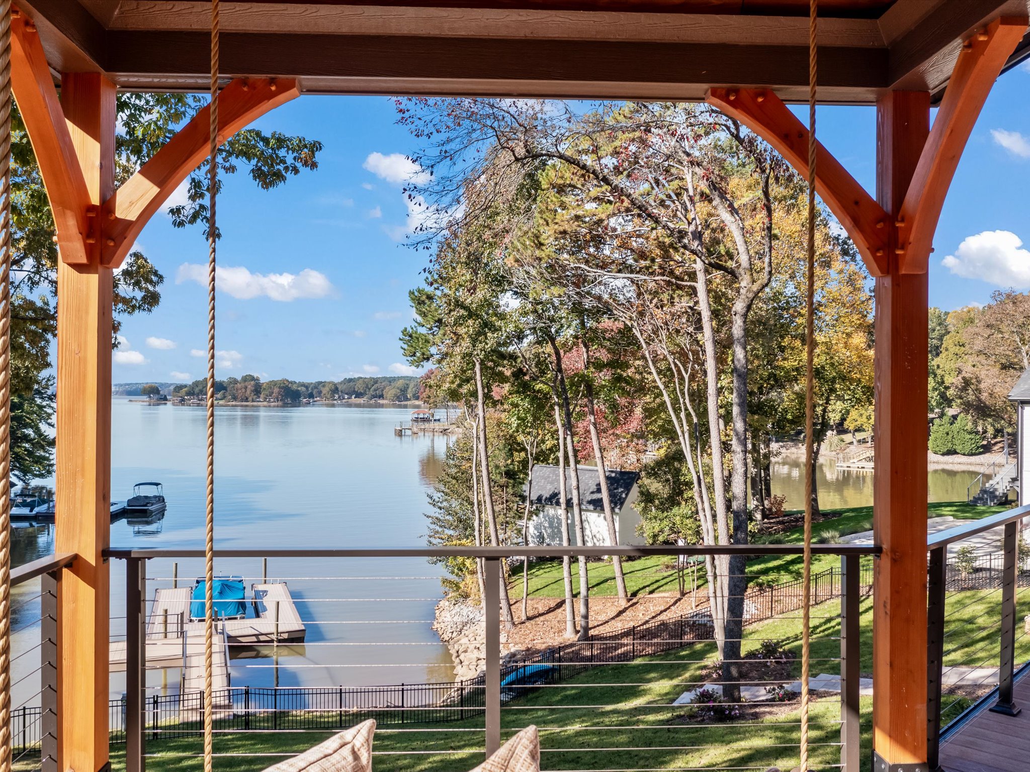 Timber Frame on Lake Norman - Woodhouse The Timber Frame Company